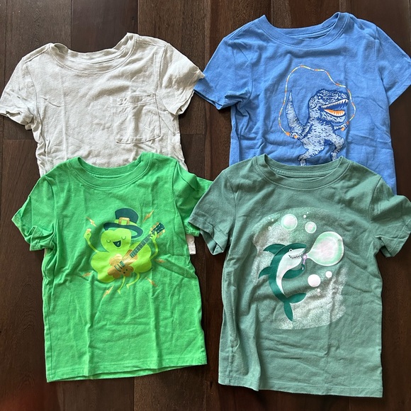 Cat & Jack | Shirts & Tops | 4 Cat Jack Shirts Sizes 3t4t | Poshmark